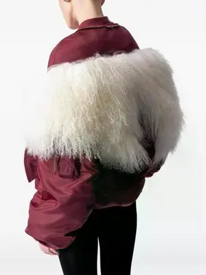 ARTICLE TEN Shearling-panel Bomber Jacket