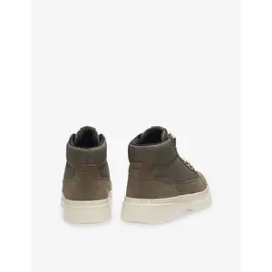 Hugo Hybrid Suede Leather Boots - Open Green