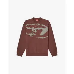DIESEL® S-boxt-n5 Branded Cotton-jersey Sweatshirt - 61j