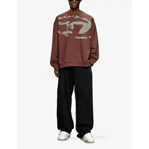 DIESEL® S-boxt-n5 Branded Cotton-jersey Sweatshirt - 61j