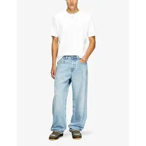 DIESEL® T-madjust-tr Branded Cotton-jersey T-shirt - 100