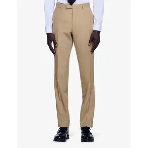 Sandro Berkeley Slim-fit Tapered Wool Trousers