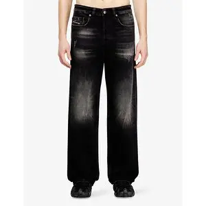 DIESEL® 2001 D-macro 0bebb Wide-leg Denim Jeans - 02