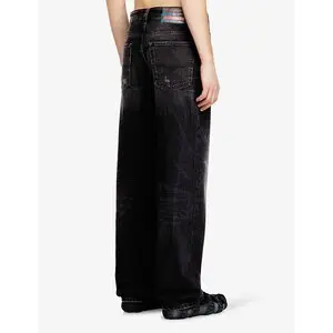 DIESEL® 2001 D-macro 0bebb Wide-leg Denim Jeans - 02