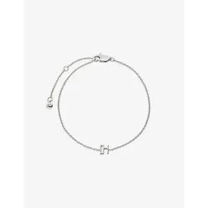 Monica Vinader Initial H 925 Sterling Chain Bracelet - Silver