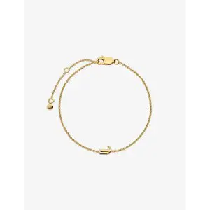 Monica Vinader Initial J 18ct Yellow Vermeil Bracelet - Gold