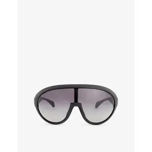 RICK OWENS X MONCLER Sunglasses - Black Temple Black Lens
