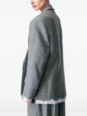 ARTICLE TEN Double-breasted Tweed Blazer