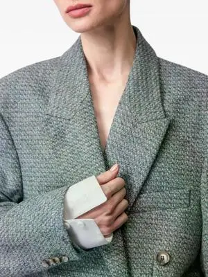ARTICLE TEN Double-breasted Tweed Blazer
