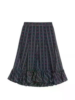 Valentino Garavani Crepe De Chine Midi Skirt
