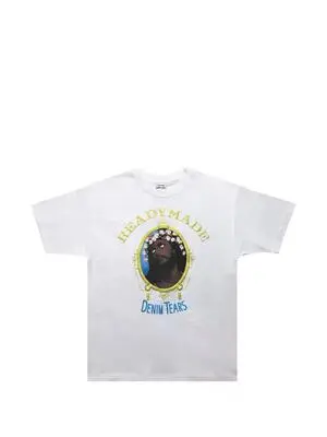 DENIM TEARS Wreath Logo Short-sleeve T-shirt - White