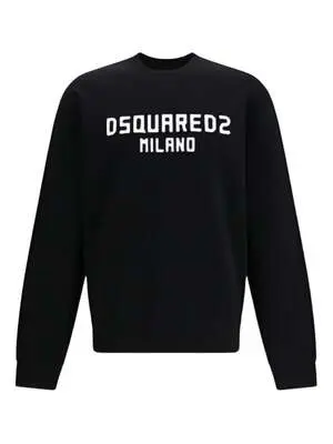 Dsquared2 Cotton Logo Sweatshirt - Black