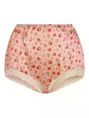 Dolce & Gabbana Floral Lace Briefs - Pink