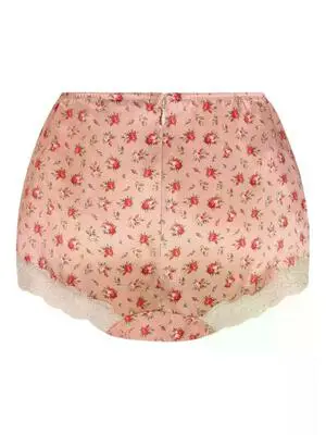 Dolce & Gabbana Floral Lace Briefs - Pink