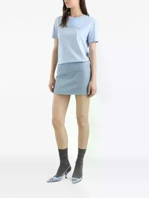 Dolce & Gabbana Logo-embroidered T-shirt - Blue