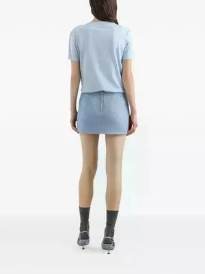 Dolce & Gabbana Logo-embroidered T-shirt - Blue