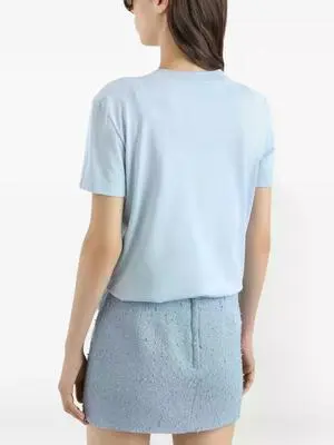 Dolce & Gabbana Logo-embroidered T-shirt - Blue