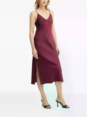 Armani Exchange V-neck Slip Midi Dress