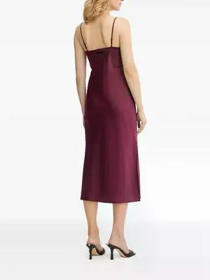 Armani Exchange V-neck Slip Midi Dress
