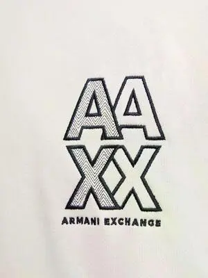 Armani Exchange Logo-embroidered Striped Sweatshirt