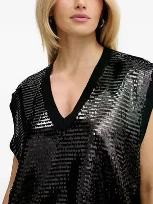 Armani Exchange Sequin Embellished Vest