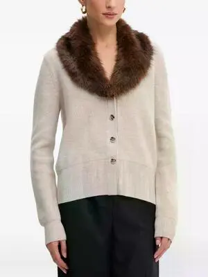BLUGIRL Detachable-collar Buttoned Cardigan