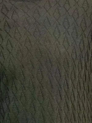 Armani Exchange Patterned Crew Neck Sweater