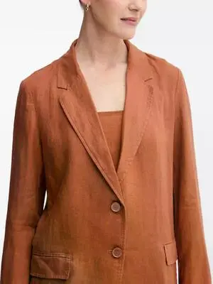 BENETTON Buttoned Linen Blazer