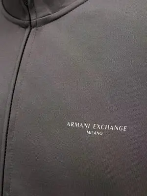 Armani Exchange Zip-up Sweatshirt With Contrast Piping