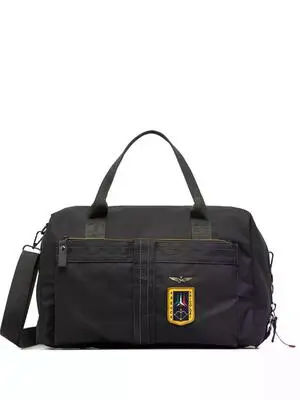 AERONAUTICA MILITARE Appliqué Holdall - Black