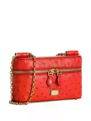 Dolce & Gabbana Textured Shoulder Bag - Red