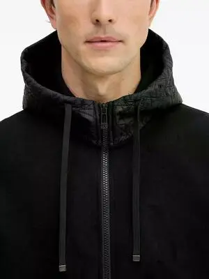 Armani Exchange Quilted Zip-front Hoodie