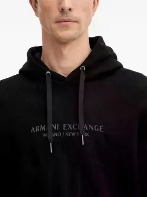 Armani Exchange Long-sleeve Hoodie With Logo Detail