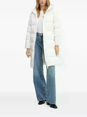 Armani Exchange Hooded Padded Coat - White