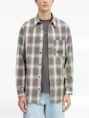 Armani Exchange Check-pattern Pocket Shirt