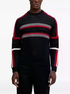 Armani Exchange Striped Crew-neck Sweater