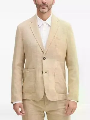 BENETTON Check Button Suit Jacket