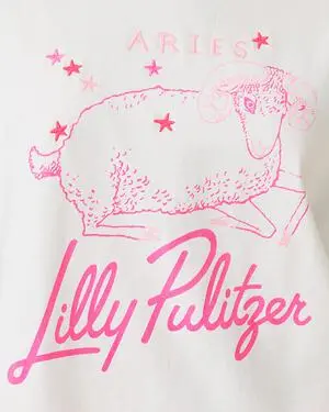 LILLY PULITZER Stella Pisces Zodiac Knit Top - Multi Aries Graphic
