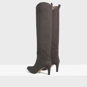 Theory Tube Knee-high Suede Boots