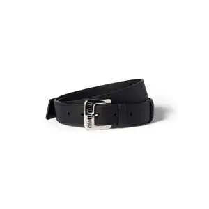 Miu Miu Nappa Leather Belt - Black