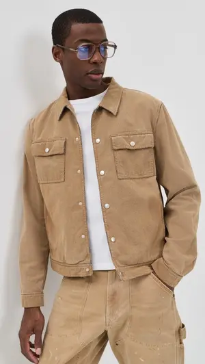 MAISON MARGIELA Faux Suede Sports Jacket