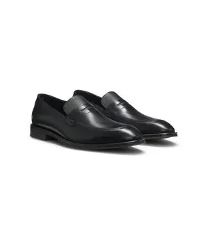 BOSS Leather Loafers - Black