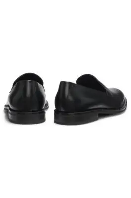 BOSS Leather Loafers - Black