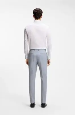 BOSS Slim-fit Patterned Trousers