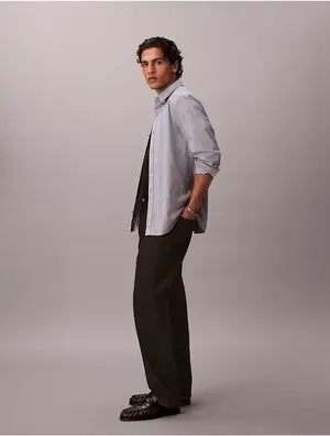 Calvin Klein Solid Classic Oxford Button-down Shirt - Dark Sapphire