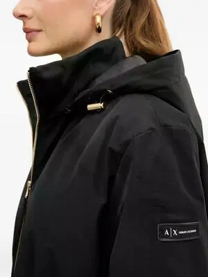 Armani Exchange Hooded Coat With Drawstring