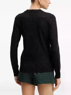 Armani Exchange Round Neck Sweater With Ribbed Trims