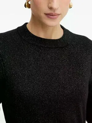 Armani Exchange Round Neck Sweater With Ribbed Trims