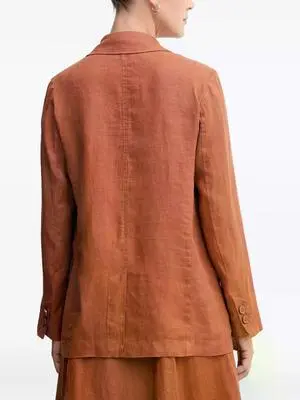 BENETTON Buttoned Linen Blazer