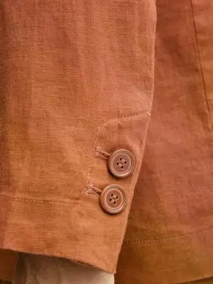 BENETTON Buttoned Linen Blazer